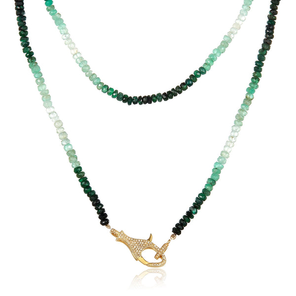 Ombre Emerald - Diamond Lock Necklaceombre - Shipwreck Treasures of the ...