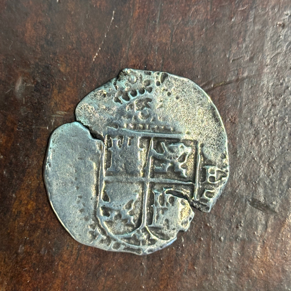 La Capitana Shipwreck - 4 Reales - Dated 1652 - RARE transitional Cob ...