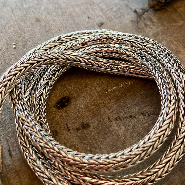 Sterling Silver Braided Chain - Shipwreck Treasures of the Keys