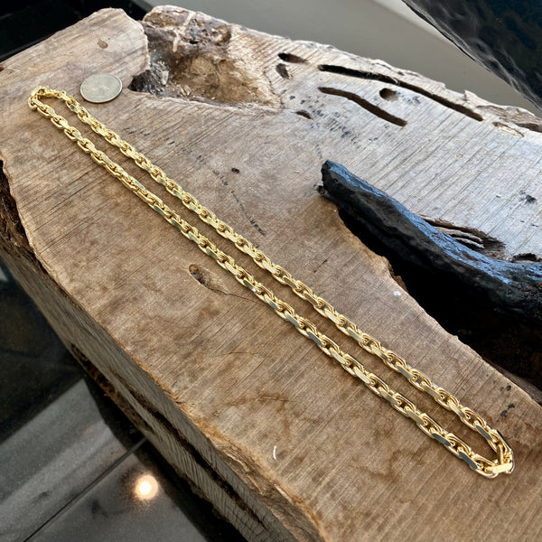 Gold Hermes Chain - 24" 119.07g - 14k - Shipwreck Treasures of the Keys